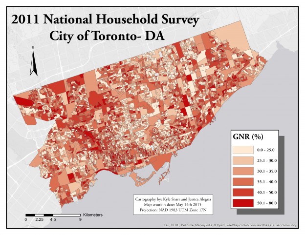 Toronto NHS Dissemination Areas | Geothink